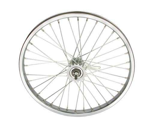 20 36 Spoke Cross Lace Wheel Set Chrome